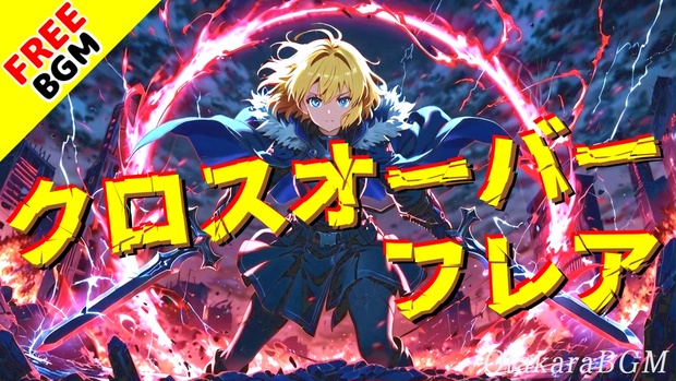 クロスオーバーフレア｜壊して、叫べ。覚醒する少女のアニメOP風バトルロック【フリーBGM / 歌あり / 女性ボーカル】 - Otakara BGM(お宝BGM) - BOOTH
