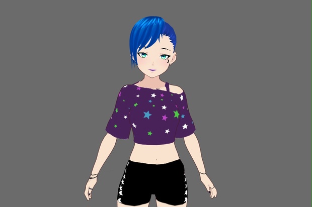 Stars Shirt Vroid - lunargabriel - BOOTH