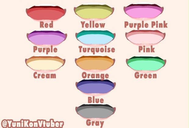 [ Free Mouth Texture # 2 ] [11 Colors ] - assetcircus - BOOTH