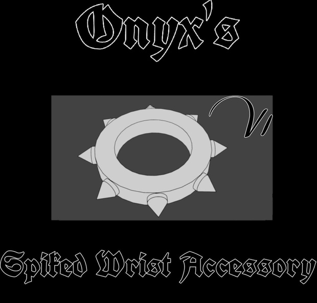 [FREE] Spiked Wrist Accessory - onyxcam6ion - BOOTH