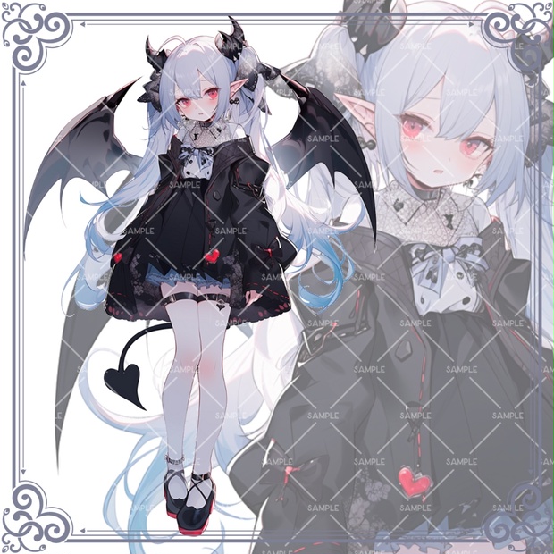 《No.17》立ち絵素材_サキュバス_女の子01 - - Mimi Minette - 素材屋 - BOOTH