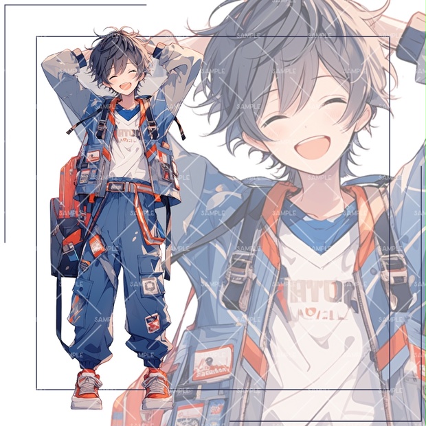 《No.62》立ち絵素材_私服_男子 - - Mimi Minette - 素材屋 - BOOTH