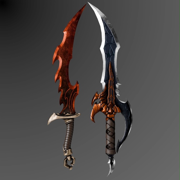 SL daggers - blaked - BOOTH
