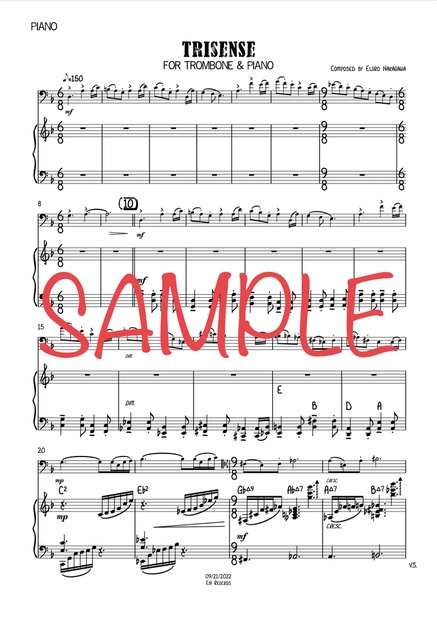 Trisense for Trombone and Piano acc - EIJIRO NAKAGAWA/ SLIDE MONSTERS ...