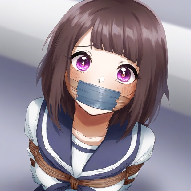 【無料】プロンプト「テープギャグ」のみで生成したイラスト100枚 - まさし（AI生成師） - BOOTH