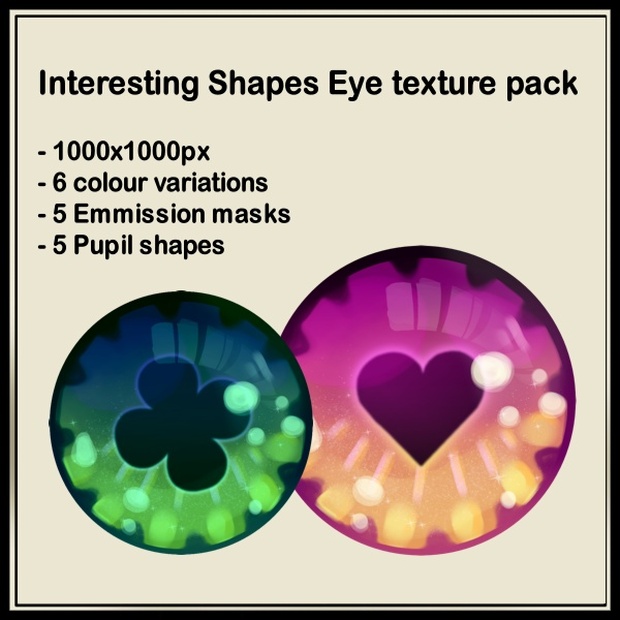Interesting Shapes Eye texture pack - LAB-X - BOOTH