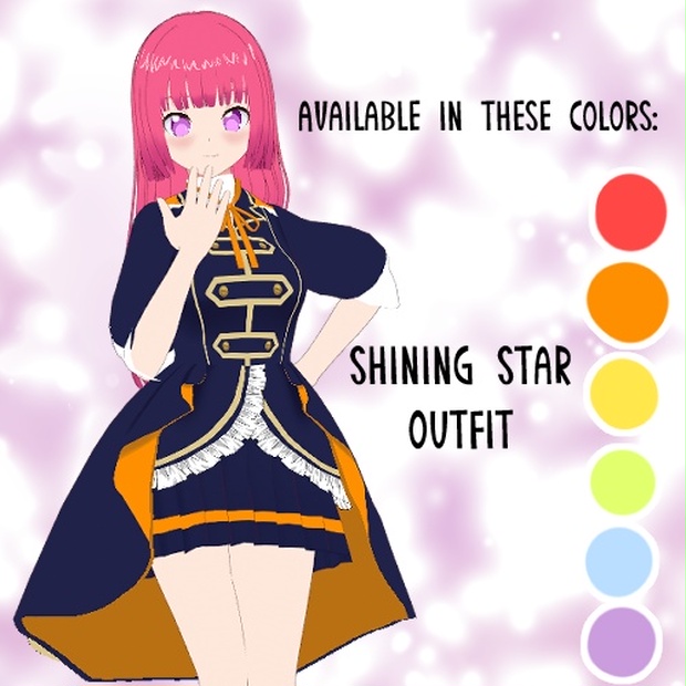 Free Vroid Outfit - i☆Ris / Shining Star - Lucariaura - BOOTH