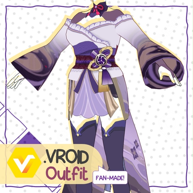 【VROID: Outfit】FAN-MADE Raiden Shogun - Woneshop - BOOTH