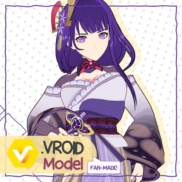 【VROID: Model】FAN-MADE Raiden Shogun - Woneshop - BOOTH