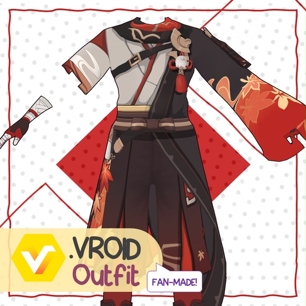 【VROID: Outfit】FAN-MADE Kazuha - Woneshop - BOOTH