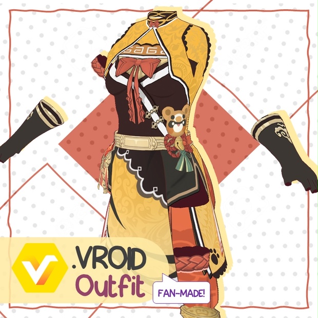 【VROID: Outfit】FAN-MADE Xiangling - Woneshop - BOOTH