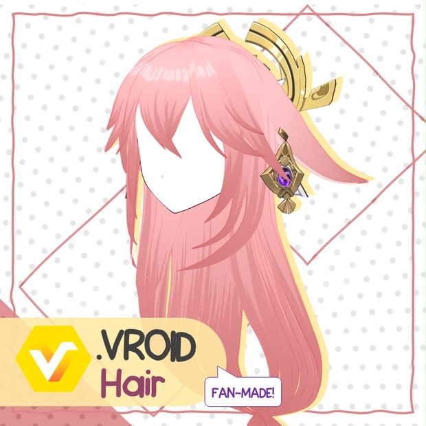 【VROID: Hair】FAN-MADE Yae - Woneshop - BOOTH