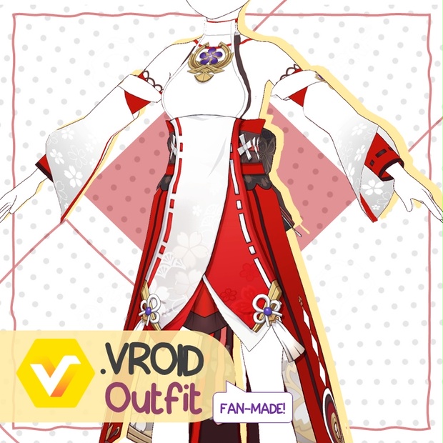 【VROID: Outfit】FAN-MADE Yae - Woneshop - BOOTH