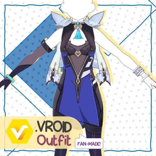 【VROID: Outfit】FAN-MADE Yelan - Woneshop - BOOTH