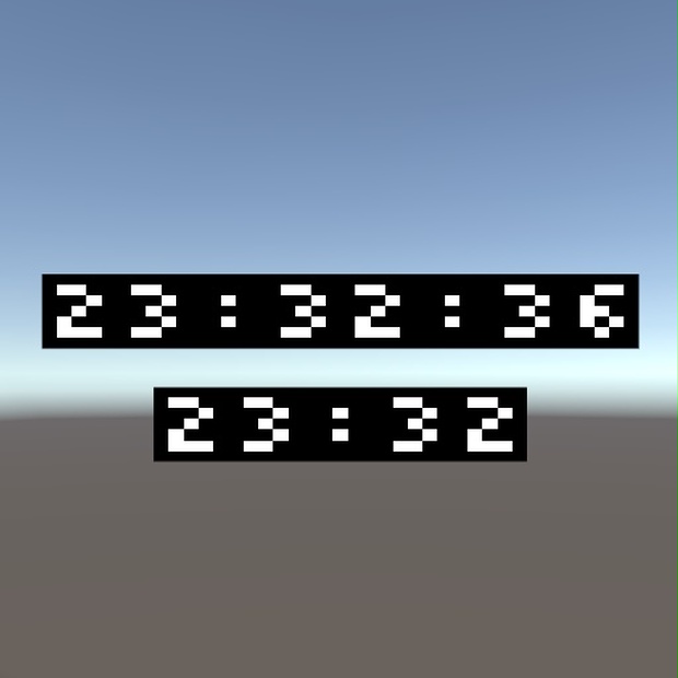 VRChatワールド用軽量時計 SimpleClock - 奈良阪配本地 - BOOTH