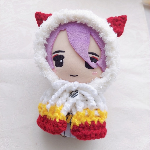 16センチぬい着ぐるみ【T48】白赤黄色 - miyaあむあむ - BOOTH