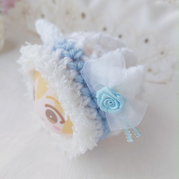 おまんじゅう着ぐるみ【78】サマーホワイト水色 - miyaあむあむ - BOOTH