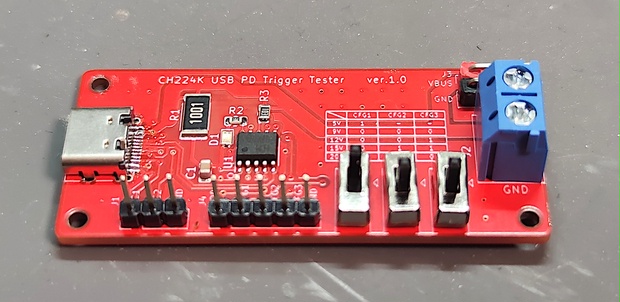USB PDトリガ用基板(CH224Kバージョン) - ThousanDIY(a.k.a. tomorrow56) BOOTH店 - BOOTH