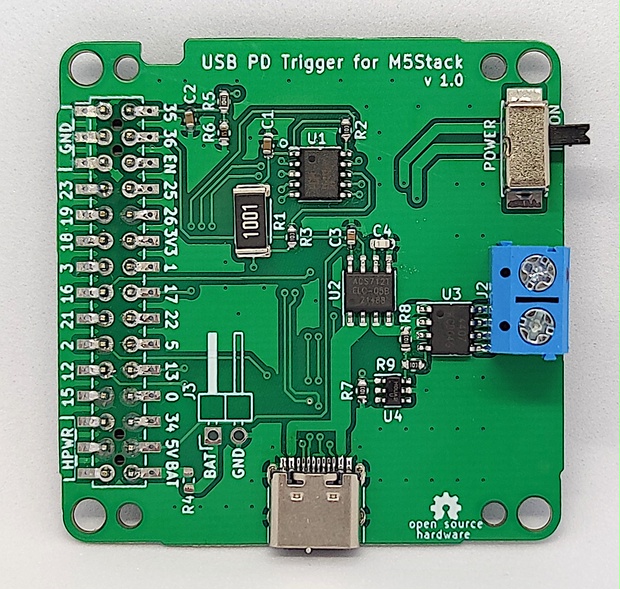 M5Stack Basic/Core2用USB PDトリガモジュール - ThousanDIY(a.k.a. tomorrow56) BOOTH店 - BOOTH