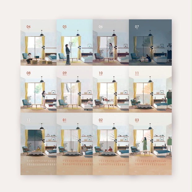 カレンダー（2023.04～2024.03） - unknown store - BOOTH