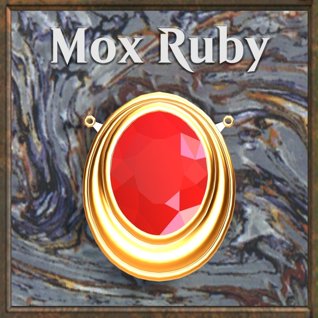 【無料】《Mox Ruby》3Dモデル - チャクラボ - BOOTH