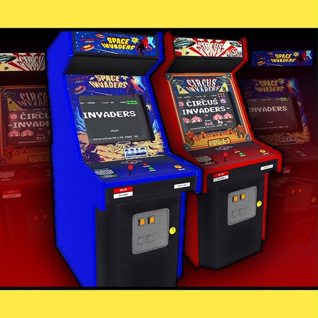 VRChat Arcade Invaders (2.4) - rilyrobo - BOOTH