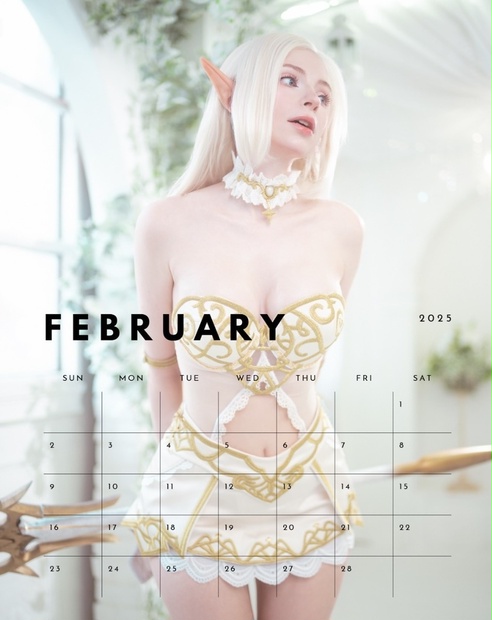 PeachMilkyソフィのコスプレ2025年壁掛けカレンダー - PeachMilky Shop - BOOTH