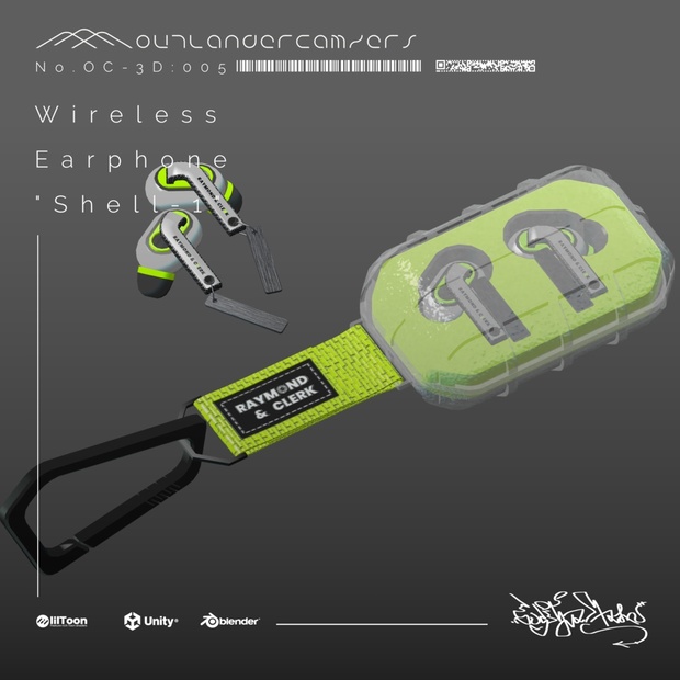 Original Design Wireless Earphone 【Shell-1】 - Outlander Campers - BOOTH