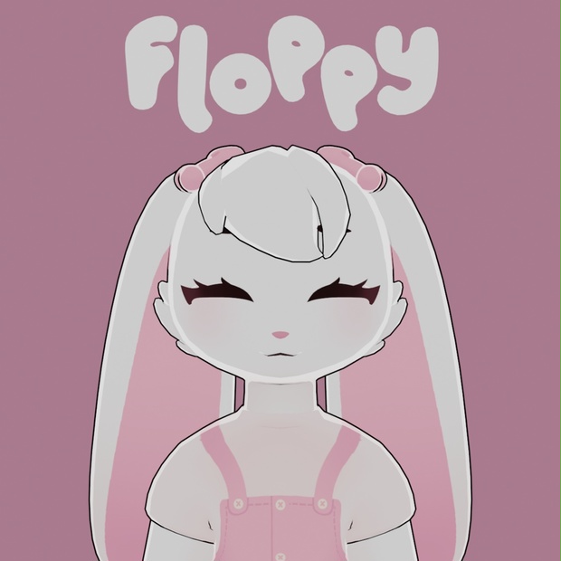 Floppy the Bunny VRChat Kemono Furry Avatar - drawforfood - BOOTH