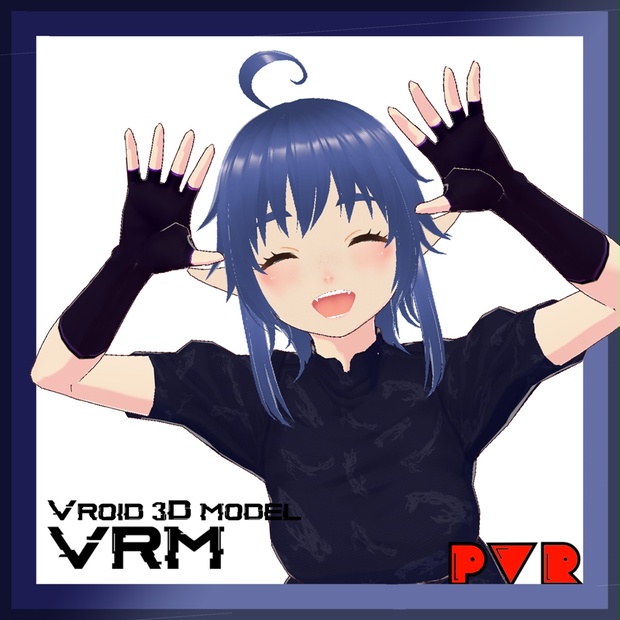Original 3D vrm model (El) VRChat/Vtuber - PixeledVR - BOOTH