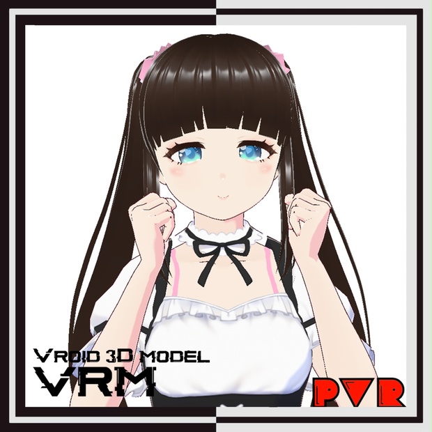 Original 3D vrm model (Lilly) VRChat/Vtuber - PixeledVR - BOOTH