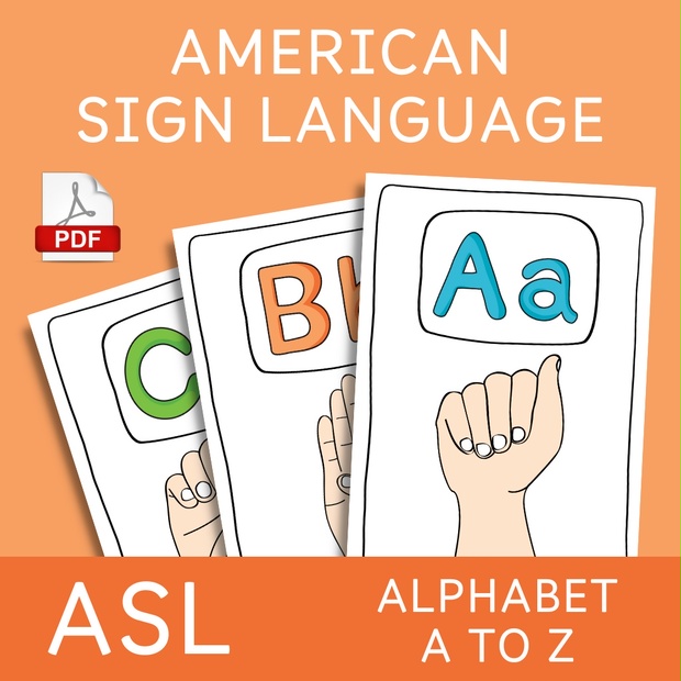 American Sign Language (ASL) PDF File （アメリカ手話） - aladin - BOOTH