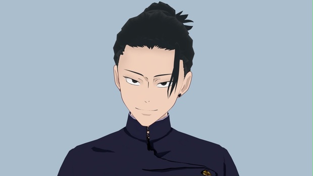 [VTUBER/ 3D MODEL] Suguru Geto student ver. 2nd season (VRM file) - ELI ...