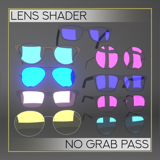 [FREE] Banana Lens Shader + Glasses - Banana's Assets for VRChat - BOOTH