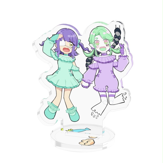 うおんちゅ2周年記念 仲良しアクリルスタンド 50mm - うおんちゅ ～夢のどりぃむSHOP～ - BOOTH