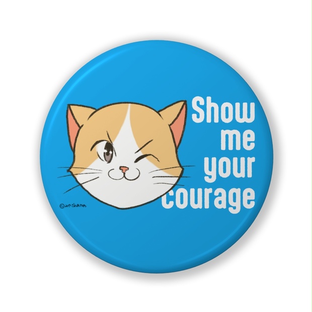 Raindrop Sprinters badge ﾈｺﾁｬﾝ勇気のバッジ - room_909 グッズショップ - BOOTH