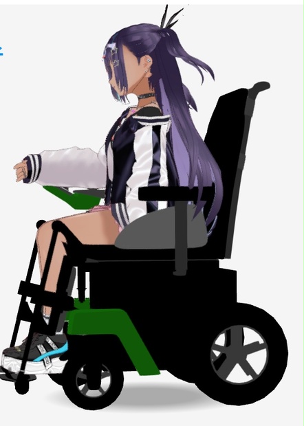 Wheelchair Girl 車椅子少女 VRM avatar - vTuber ホームセンター - BOOTH