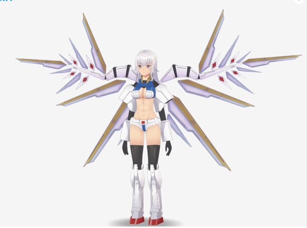 Wing Gundam Girl VRM ウイングガンダム - vTuber ホームセンター - BOOTH