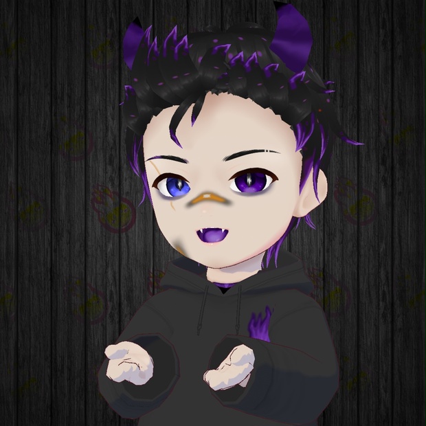 Free Chibi Model "Chibi Purple Magma" for Vtubers or Vstreamers ...