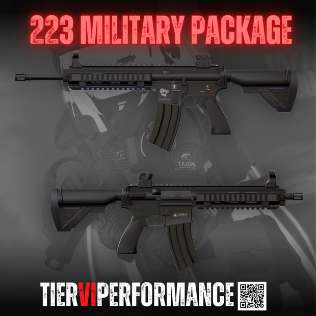 【VRChat向け】"223 MILITARY PACKAGE" - Tier6 Performance Parts - BOOTH