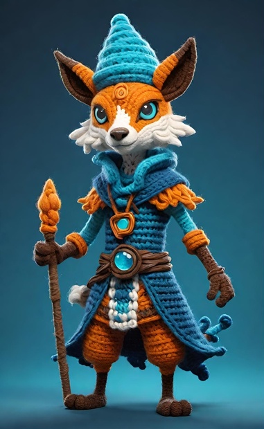 Yarn Mage Fox - shopgame - BOOTH
