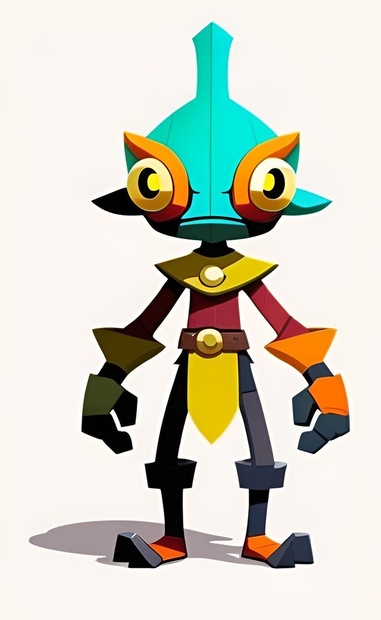 Colorful Alien Warrior - shopgame - BOOTH