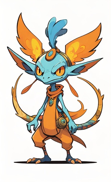 Whimsical Lizard Mage - shopgame - BOOTH