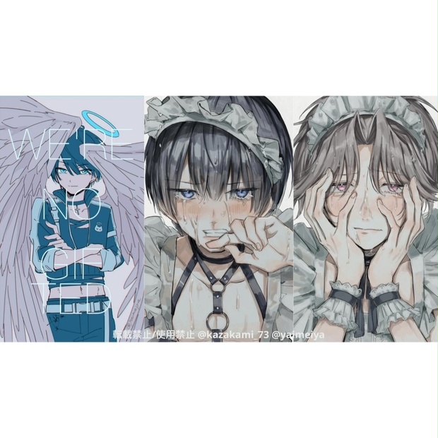 イラストカード3枚セット - 紫ソノ彼方 / MEIYA shop - BOOTH