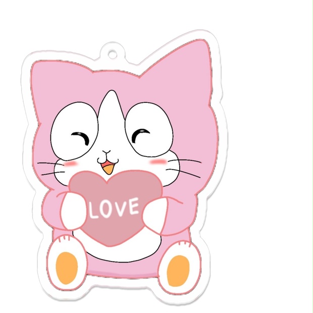 ニコニコモモーニャ アクリルキーホルダー - shop momonya - BOOTH