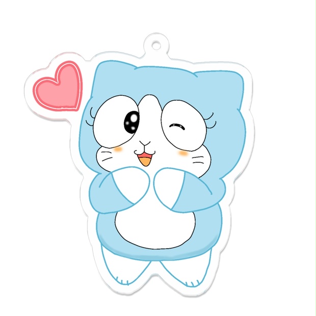 ウィンクブルーニャ アクリルキーホルダー - shop momonya - BOOTH