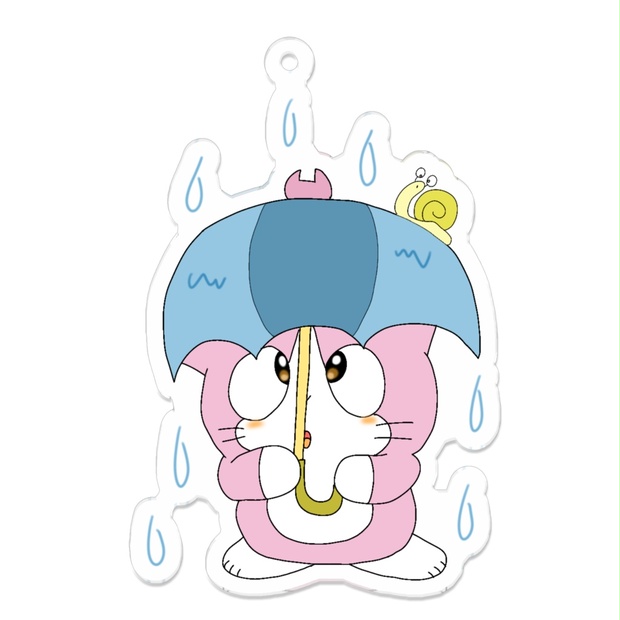 モモーニャ 雨の日ver アクリルキーホルダー - shop momonya - BOOTH