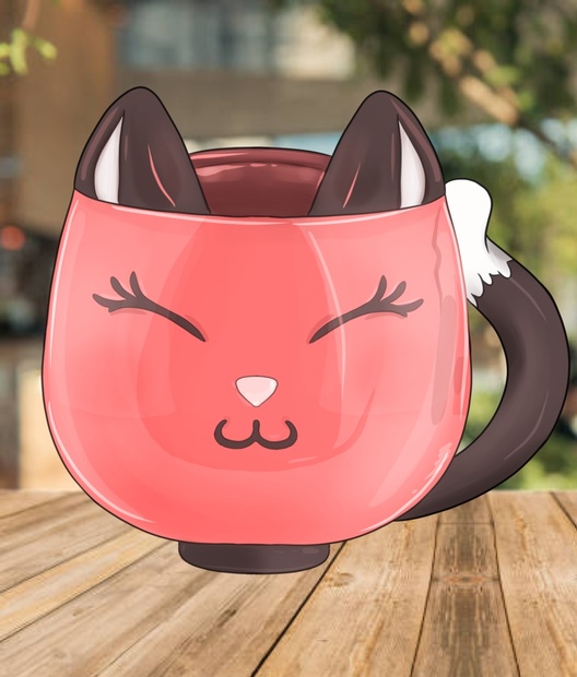 Pink Cat Mug - Cupcakewarp - BOOTH