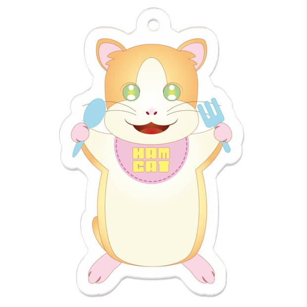 ham cat アクリルキーホルダー - mo-ca-mo-ca - BOOTH