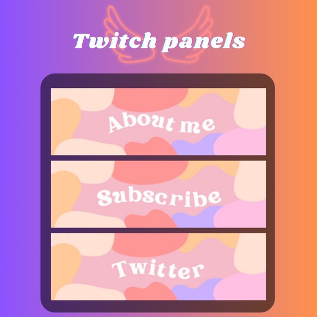 Twitchのパネル画像・Twitchバナー・Twitch Panels - poconim - BOOTH
